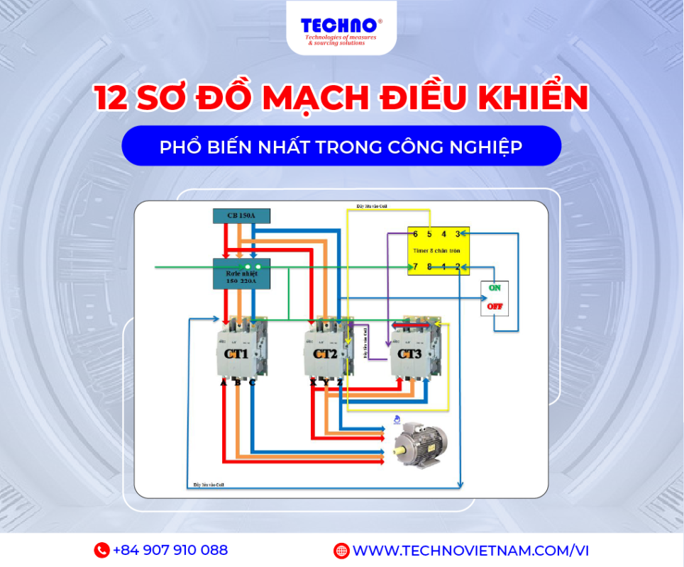 12 sơ đồ mạch điều khiển phổ biến nhất trong công nghiệp